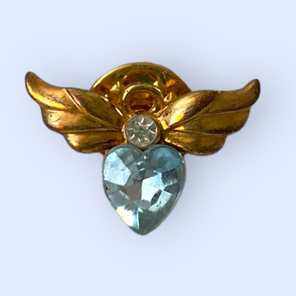 Jewelry | Avon Vintage March Angel Birthstone Pin | Poshmark